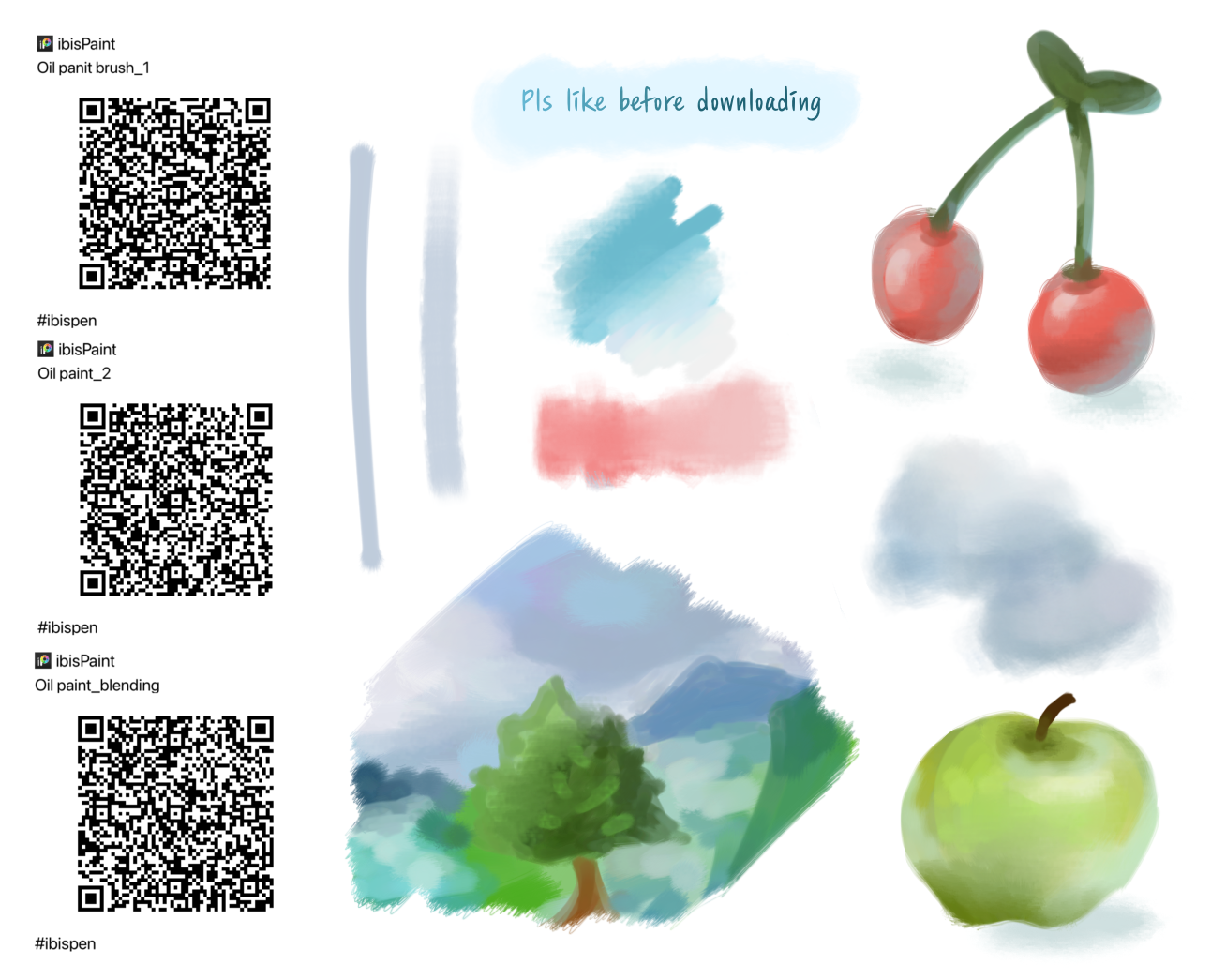 Oil paint brush set🎨 - ibisPaint