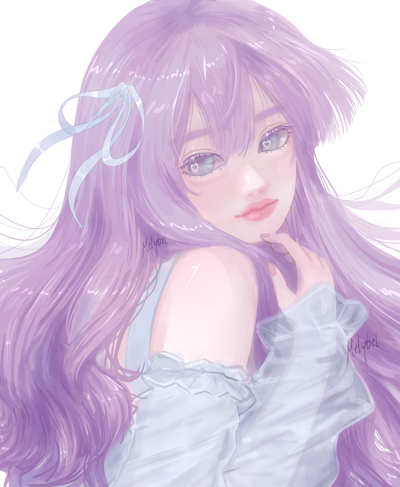 ୨୧ Lilac Hair Girl ~ - ibisPaint