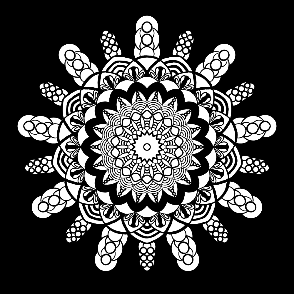 Mandala Flower 4 - ibisPaint