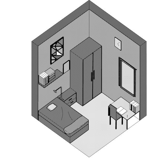 Room (isometric view ) - ibisPaint