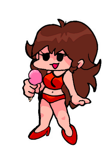 fnf gf on beach - ibisPaint