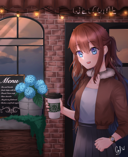 Coffee girl - ibisPaint