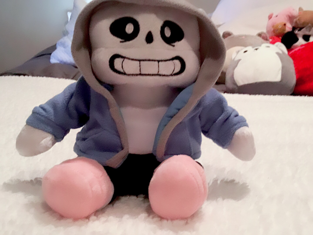My new sans plushie I got- ;-; - ibisPaint