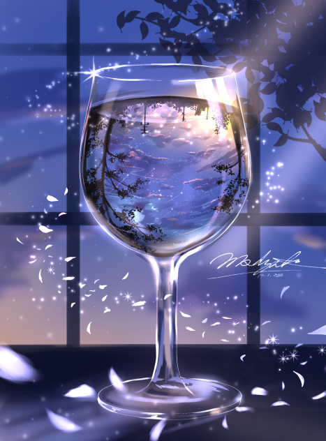 a cup of sunrise - ibisPaint