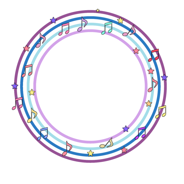 music concert circle border - ibisPaint