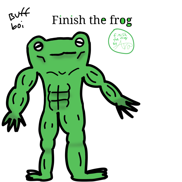Finish the frog - ibisPaint