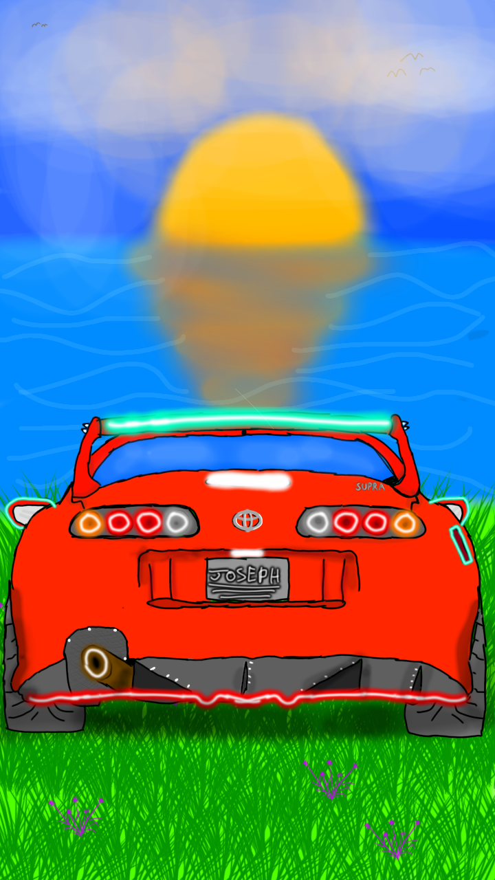 toyota supra mk4 - ibisPaint