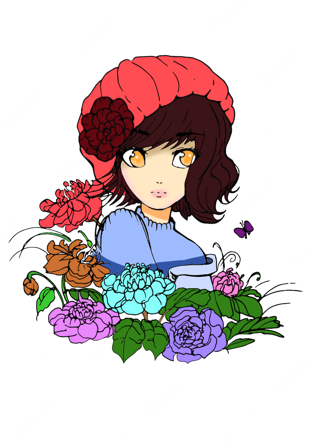 Hi hehe just for fun 😊🐱 - ibisPaint