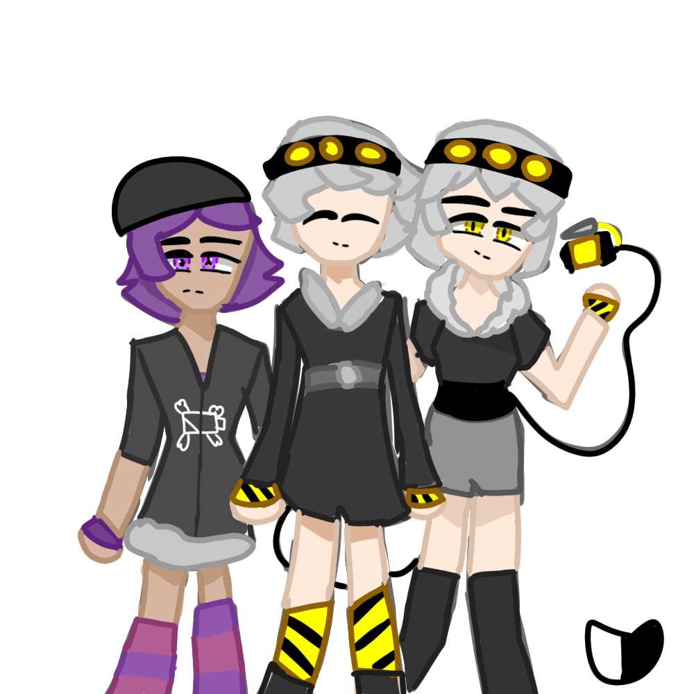 if Uzi, N and V had a human form - ibisPaint