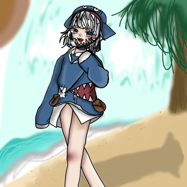 the girl shark🦈 - ibisPaint