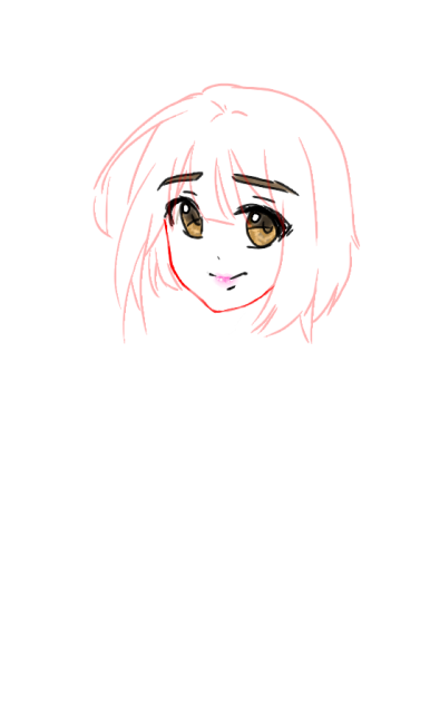 short haired girl - ibisPaint