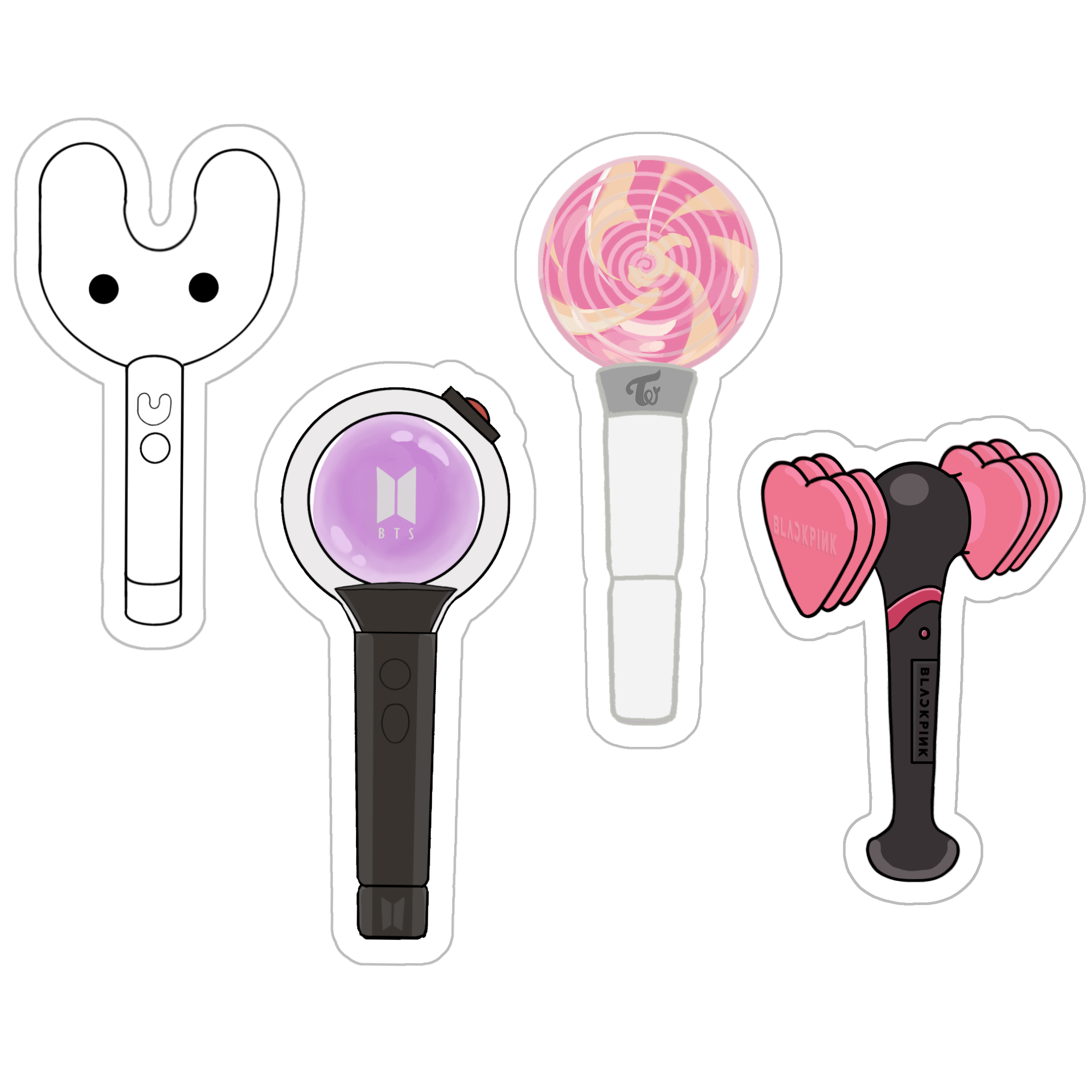 KPOP Lightstick Stickers - ibisPaint