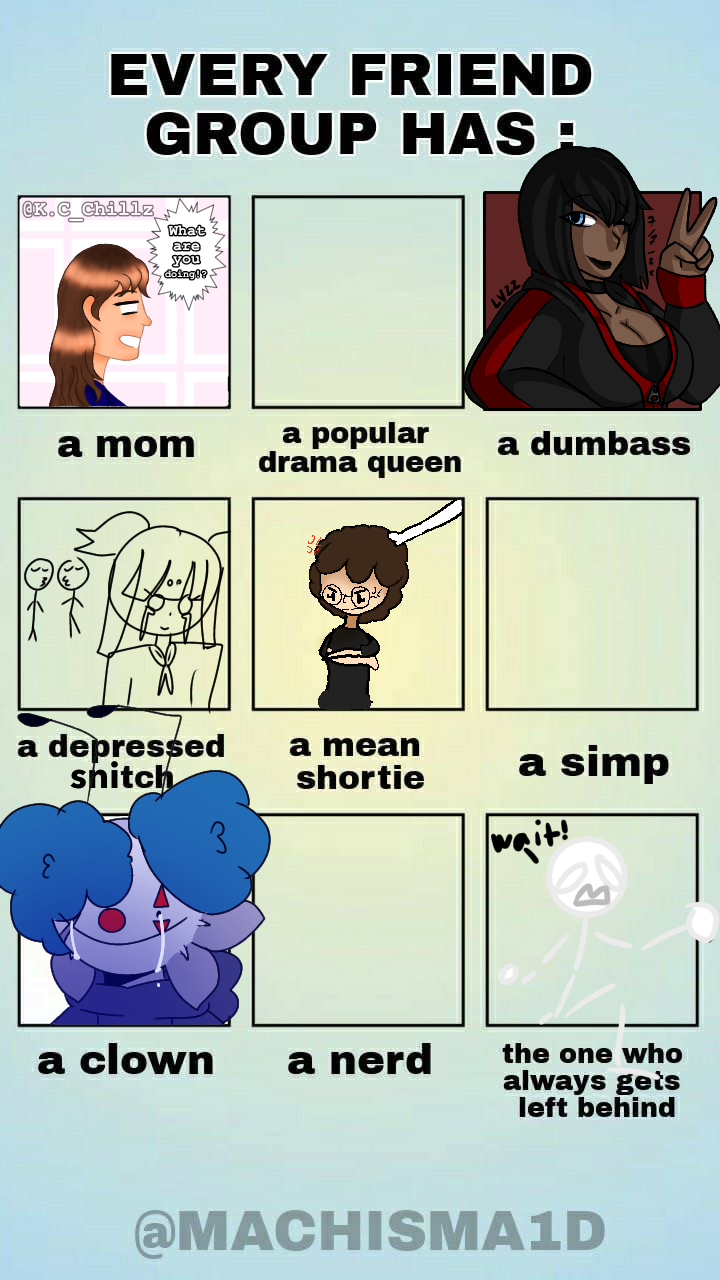 Friends Group Collab - ibisPaint