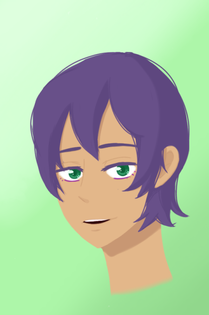 trying lineless art - ibisPaint