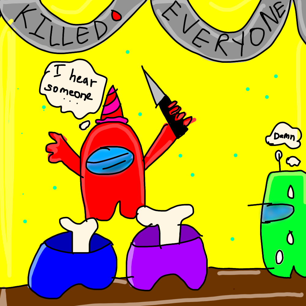 Among us Death Party - ibisPaint