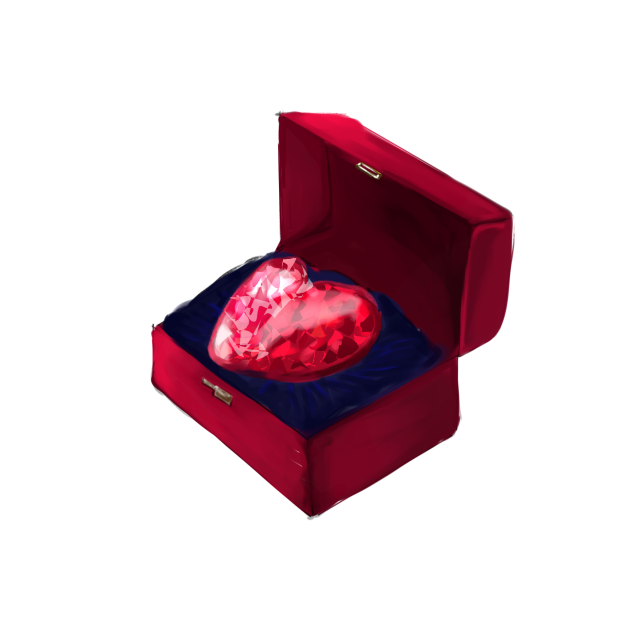Red Heart gem - ibisPaint