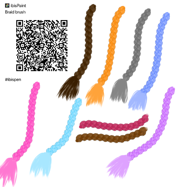 Braid brush 👒🧚🏻‍♀️💕 - ibisPaint