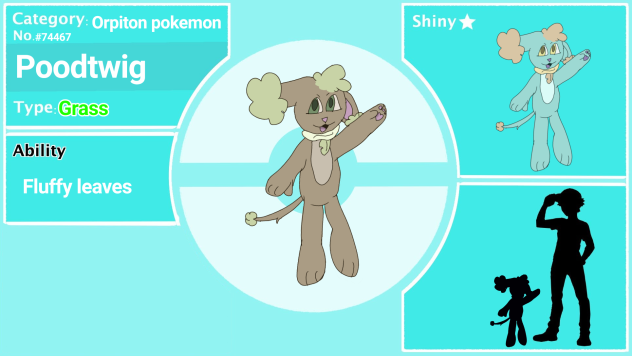 Poodtwig! the twig poodle pokemon - ibisPaint