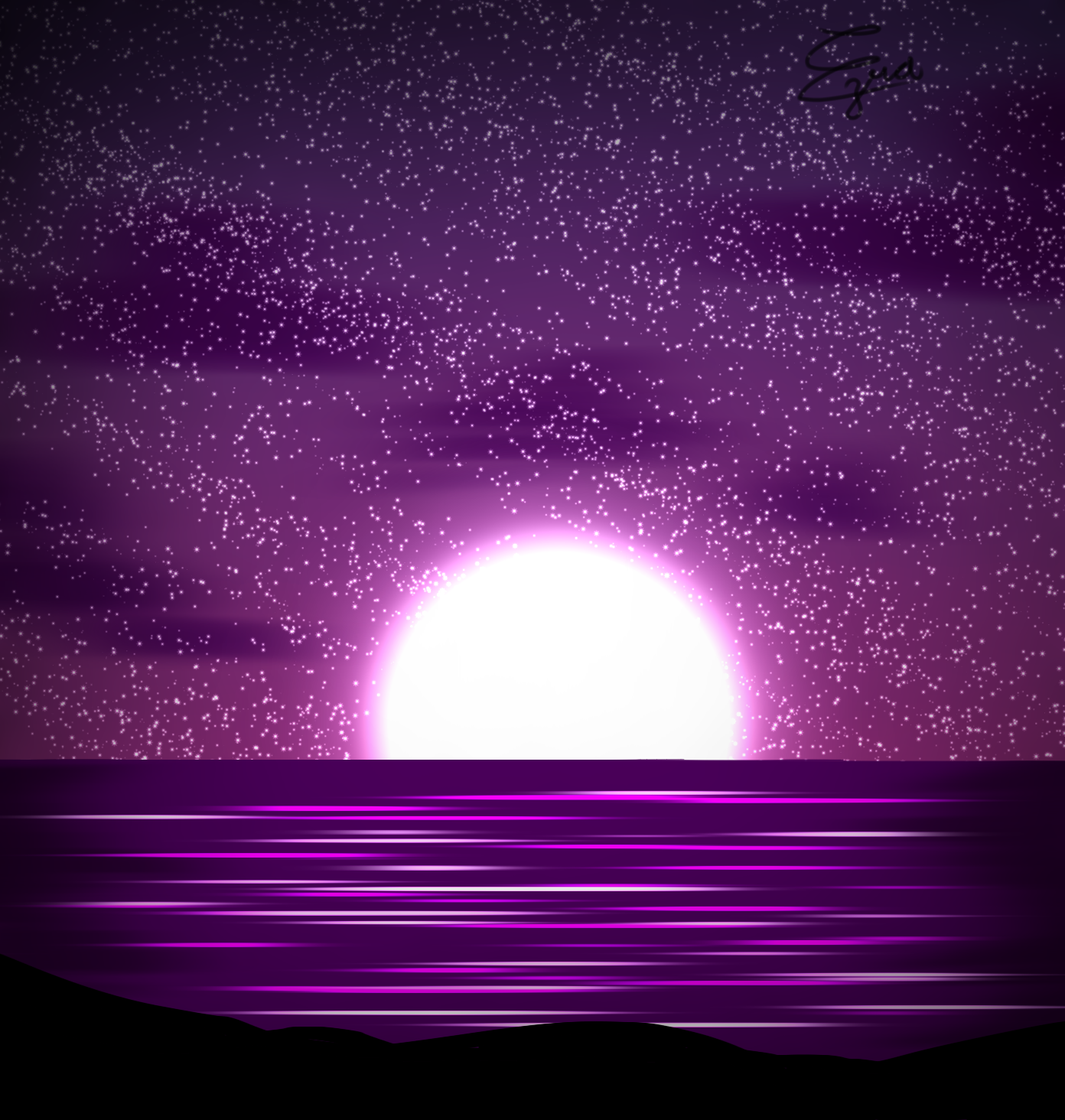 Another purple landscape - ibisPaint