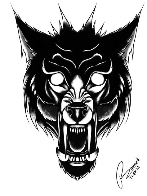 demonic wolf - ibisPaint