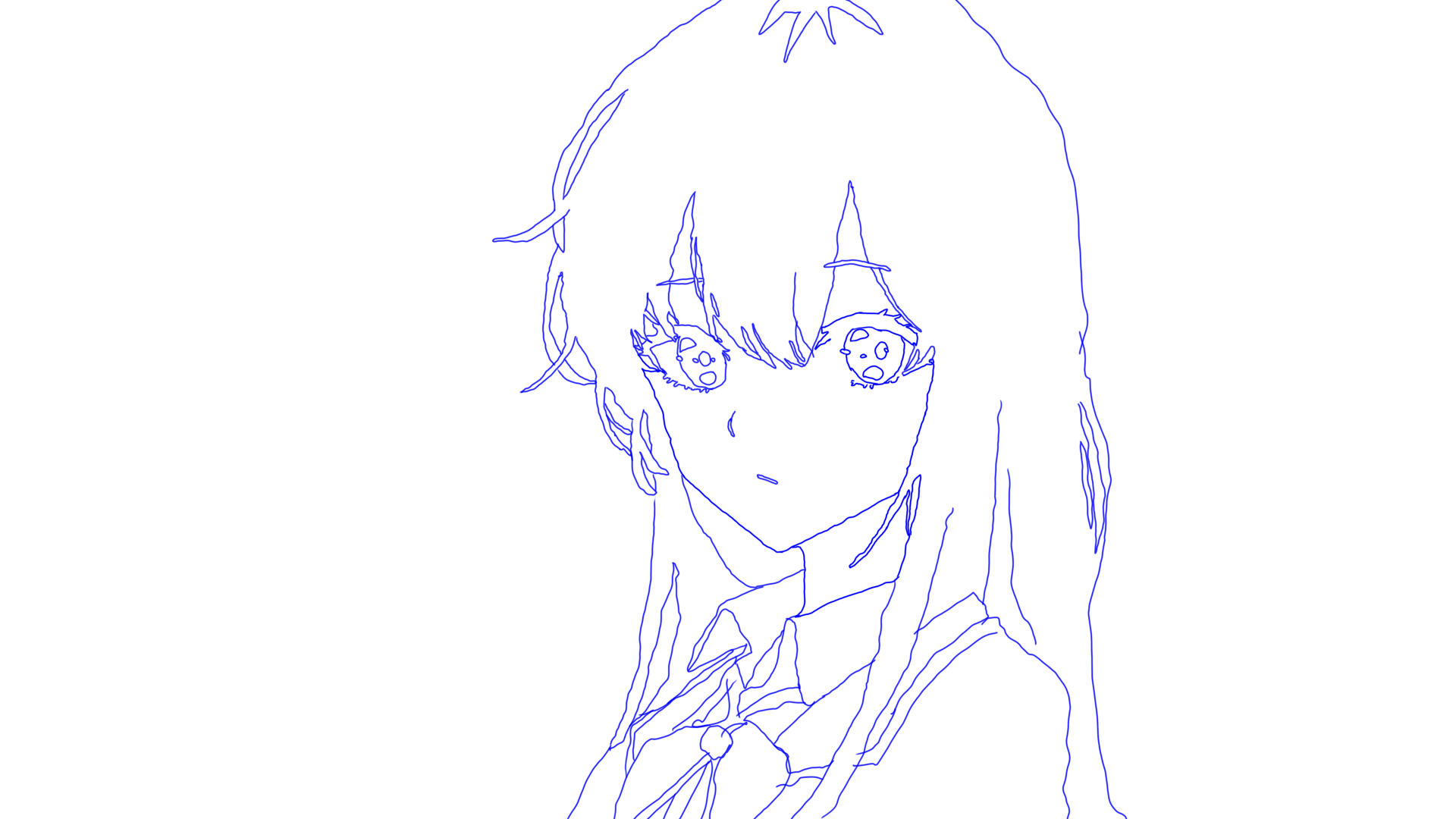 Anime Trace creation Yukino Yukinoshita - ibisPaint