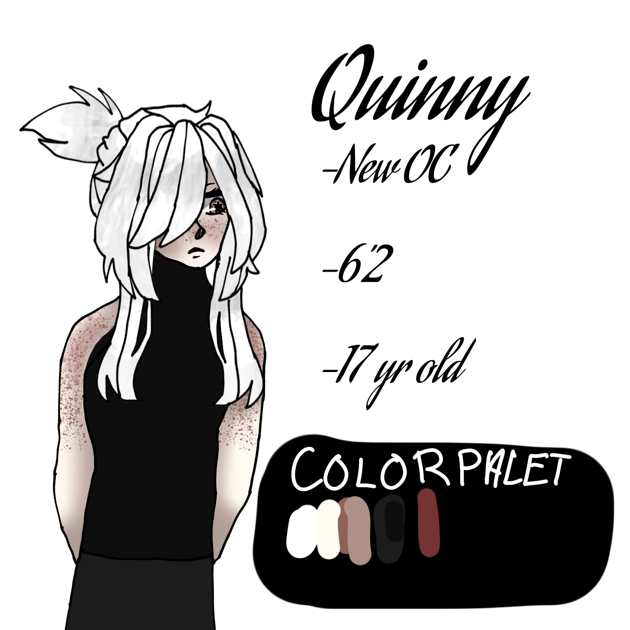 My new oc ref cuz bored - ibisPaint