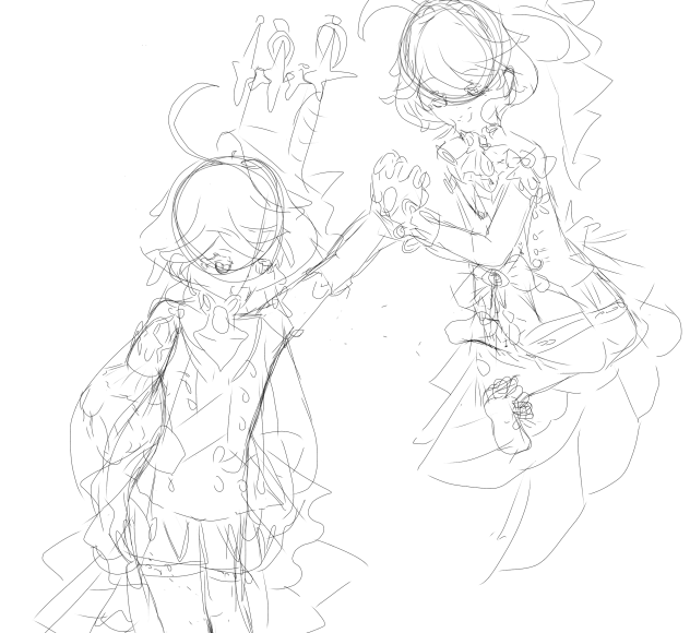 focalors aka furina sketch part 1. 5 - ibisPaint