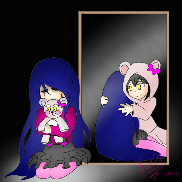 a warm hug from a ghost friend - ibisPaint