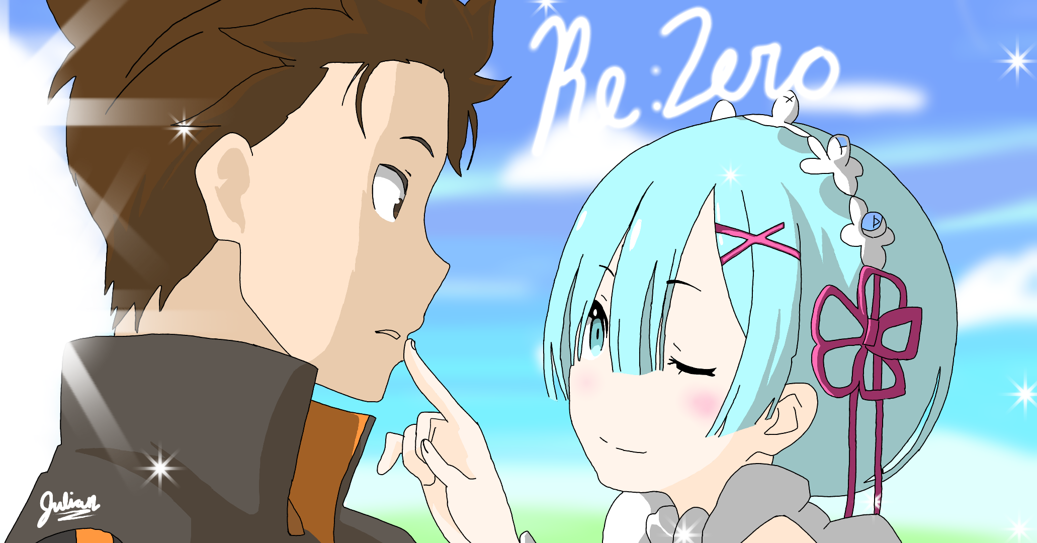 ReZero Rem and Subaru - ibisPaint