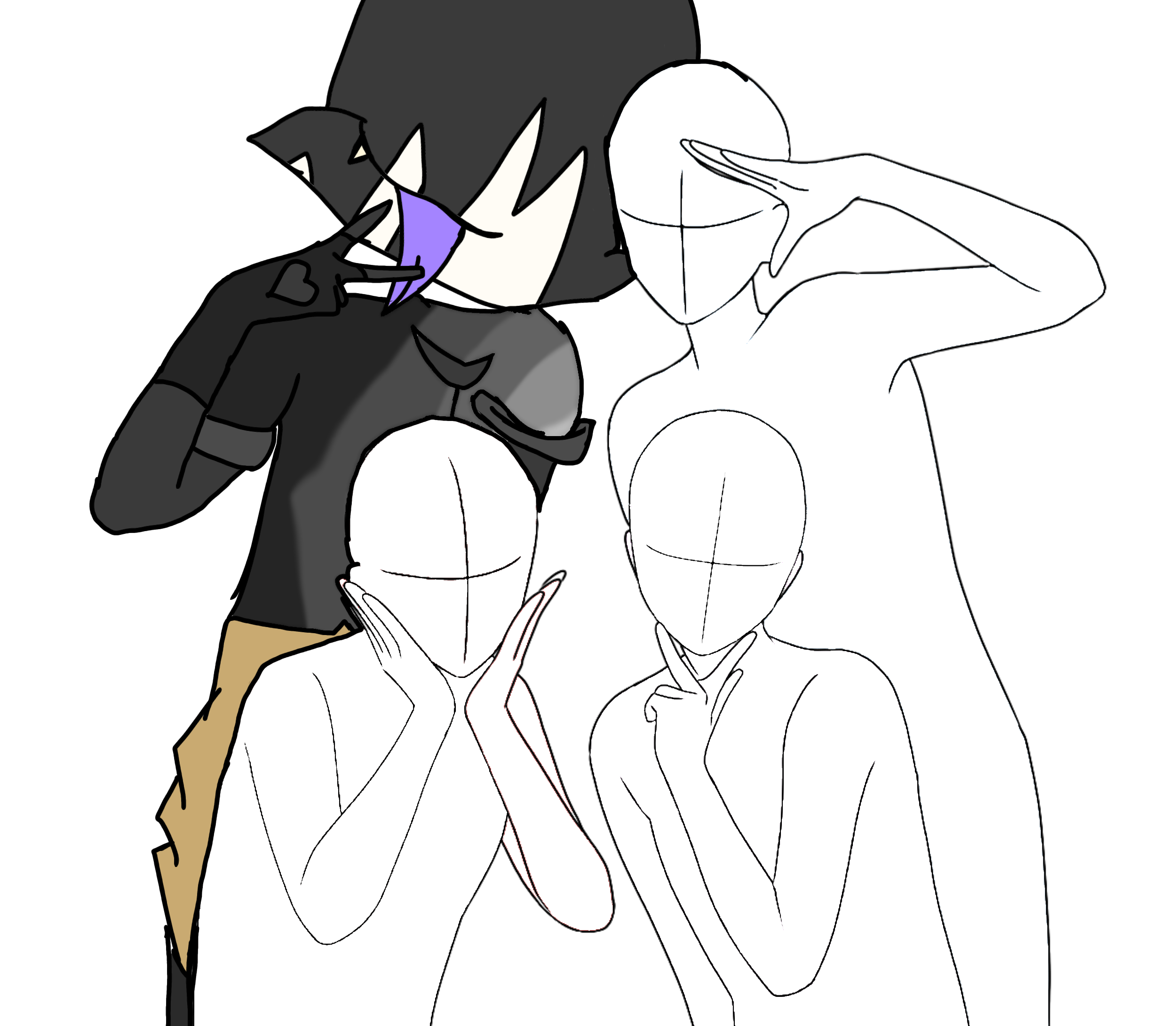 Put your batim oc in one of the three - ibisPaint