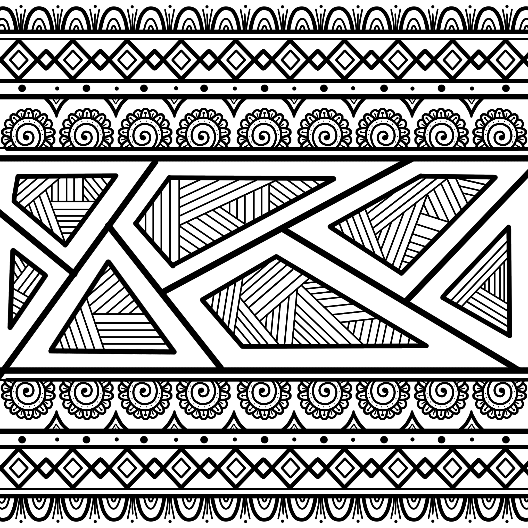 traditional pattern 6 - ibisPaint