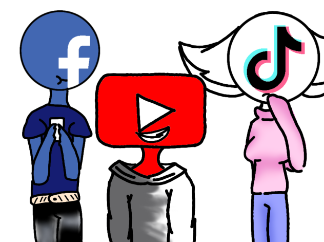 Facebook tick tock youtube xddddd - ibisPaint