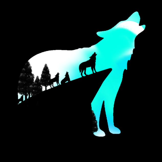 Wolf pack howling - ibisPaint