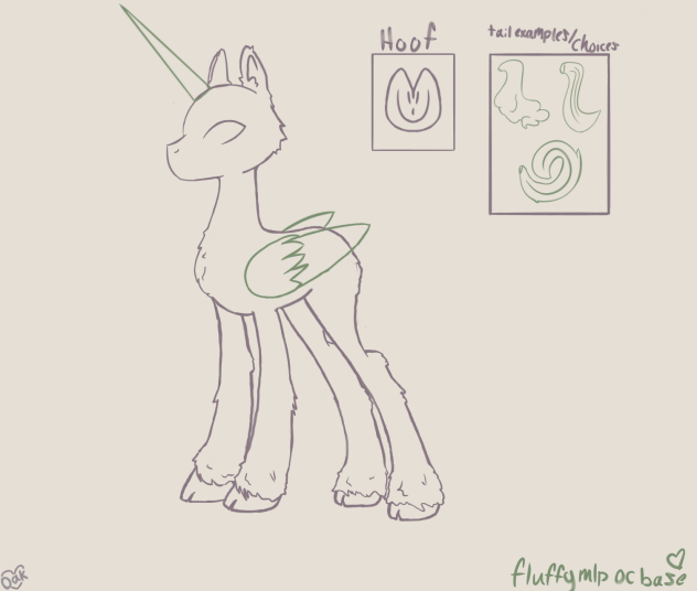 Fluffy mlp oc base - ibisPaint