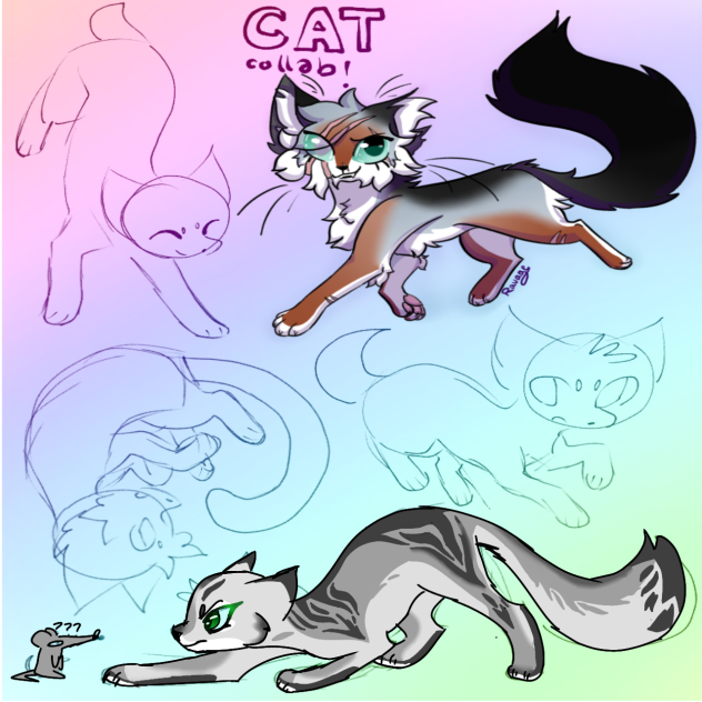 cat collab 😃 - ibisPaint