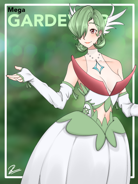Mega Gardevoir Gijinka - ibisPaint