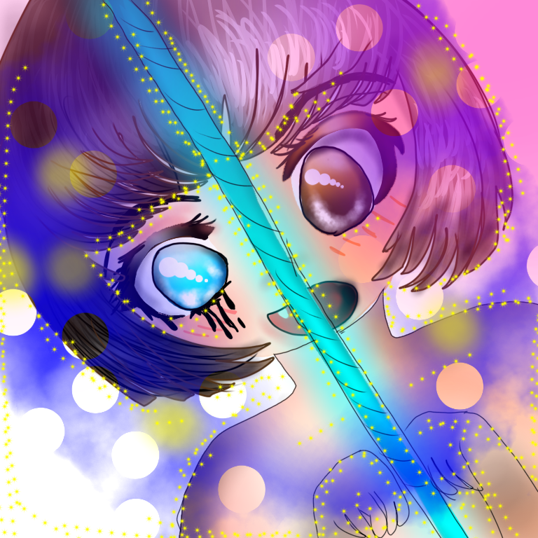half and half lady - ibisPaint
