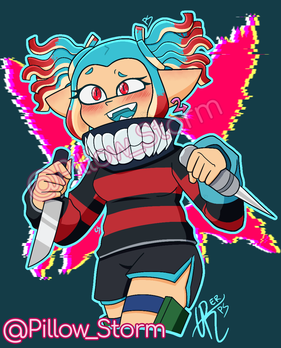 Cuff - Red Sole Splatoon Toga Cosplay - ibisPaint