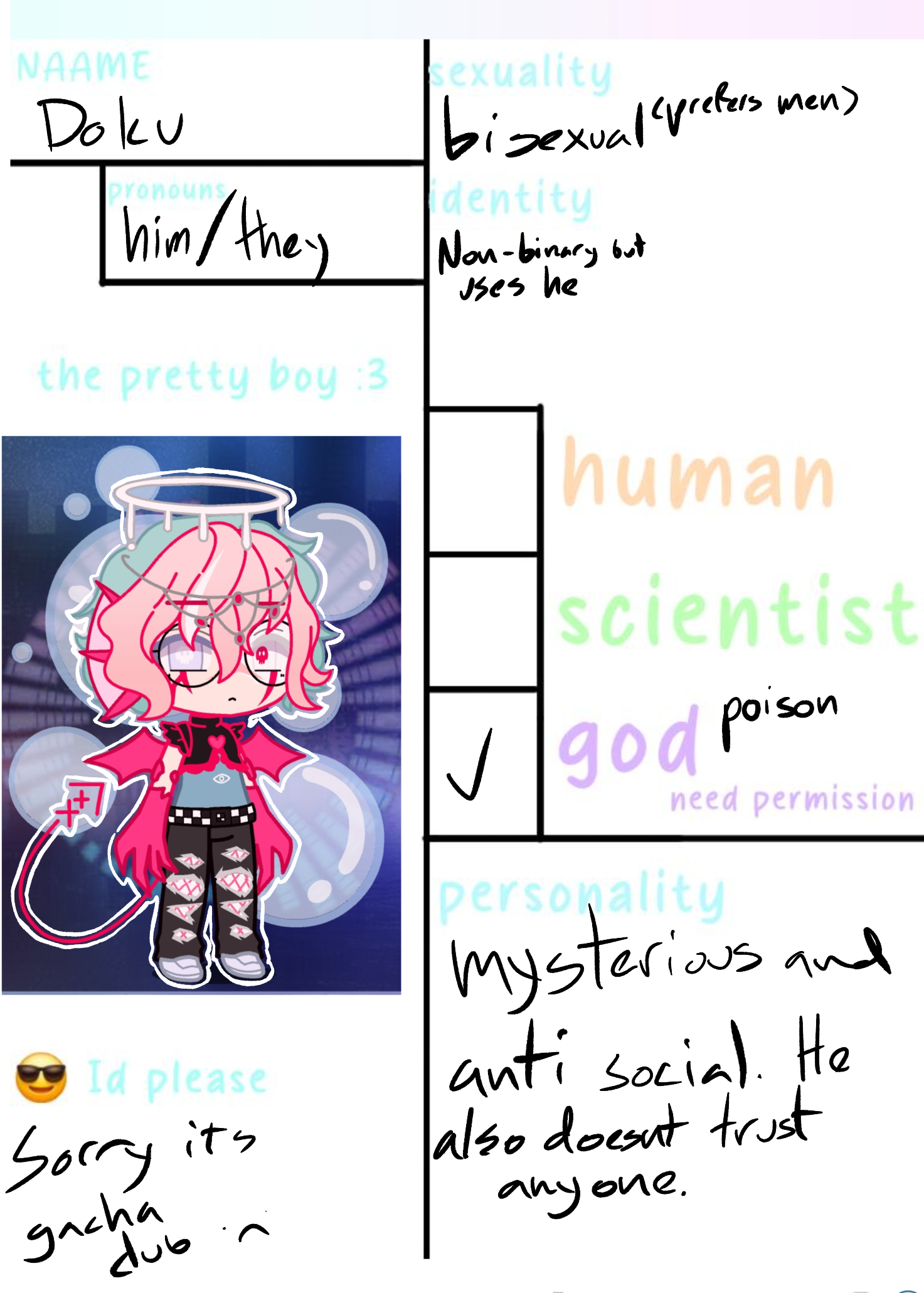 second character sheet - ibisPaint