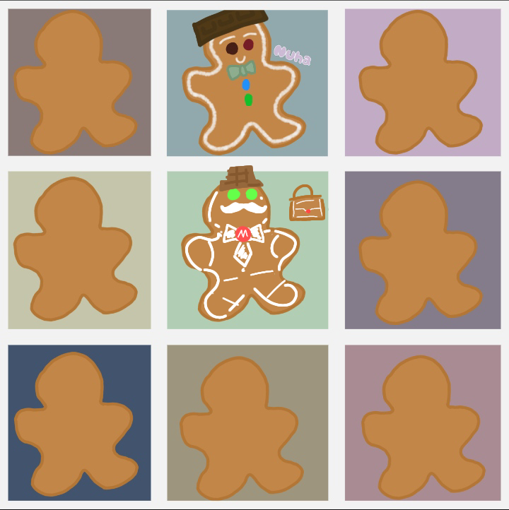 gingerbread men Collab! - ibisPaint