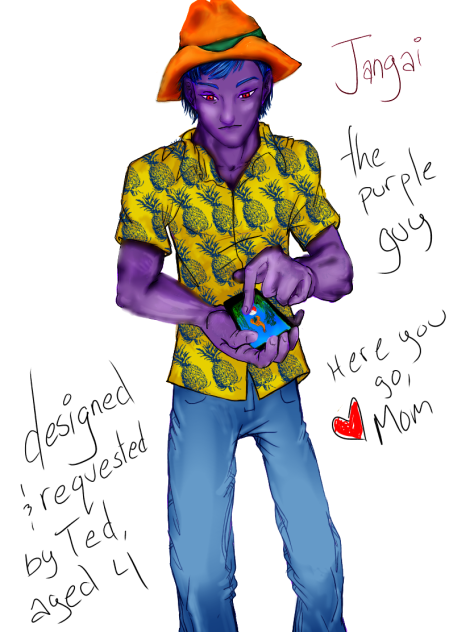 Jangai the purple guy - ibisPaint