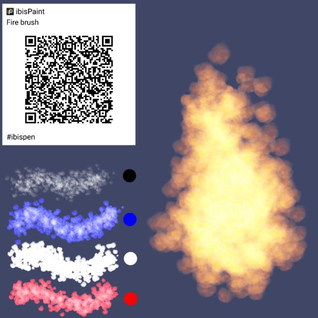 Fire brush - ibisPaint