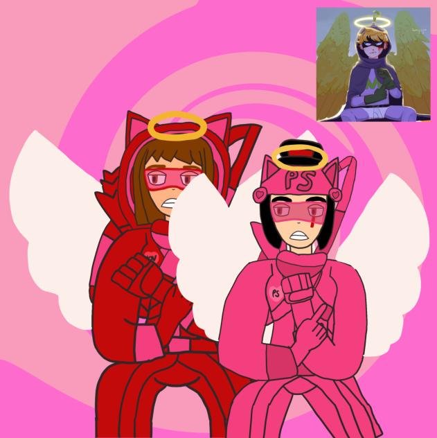 Kitsune Ninja Angel Halo And Wings. - ibisPaint