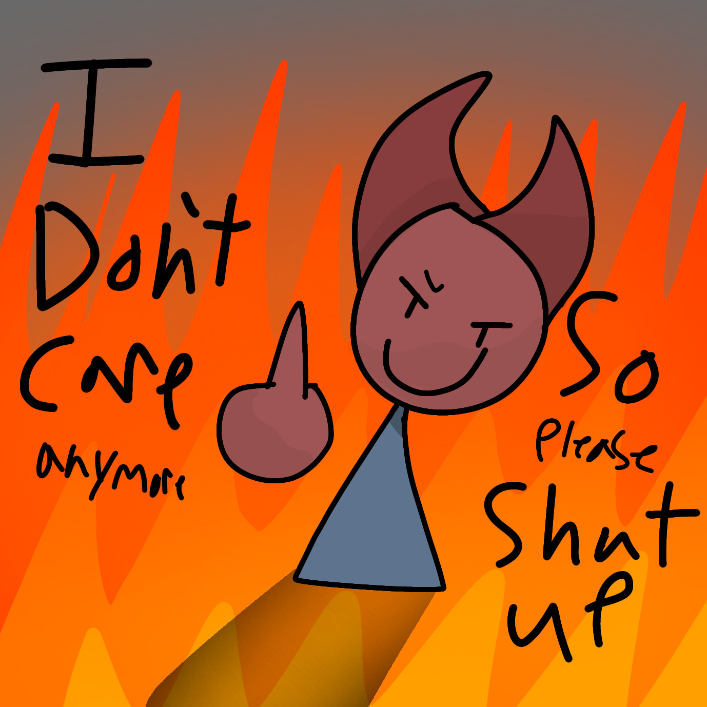 to people who has wrong me (rude finger) - ibisPaint