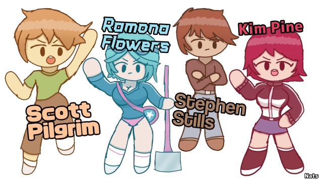 Scott Pilgrim Characters. - ibisPaint