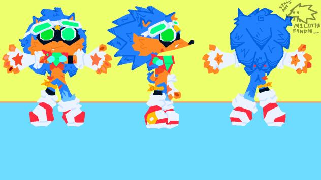 Sonic Body Sheet [ Redesign ] - ibisPaint