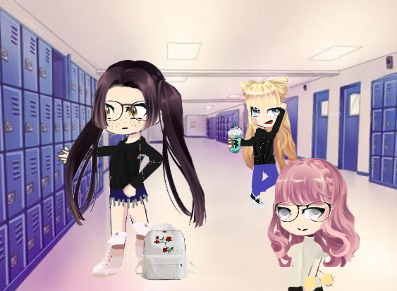 School hallway - ibisPaint