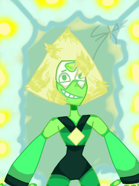 dibujo de peridot con pelo desordenado - ibisPaint