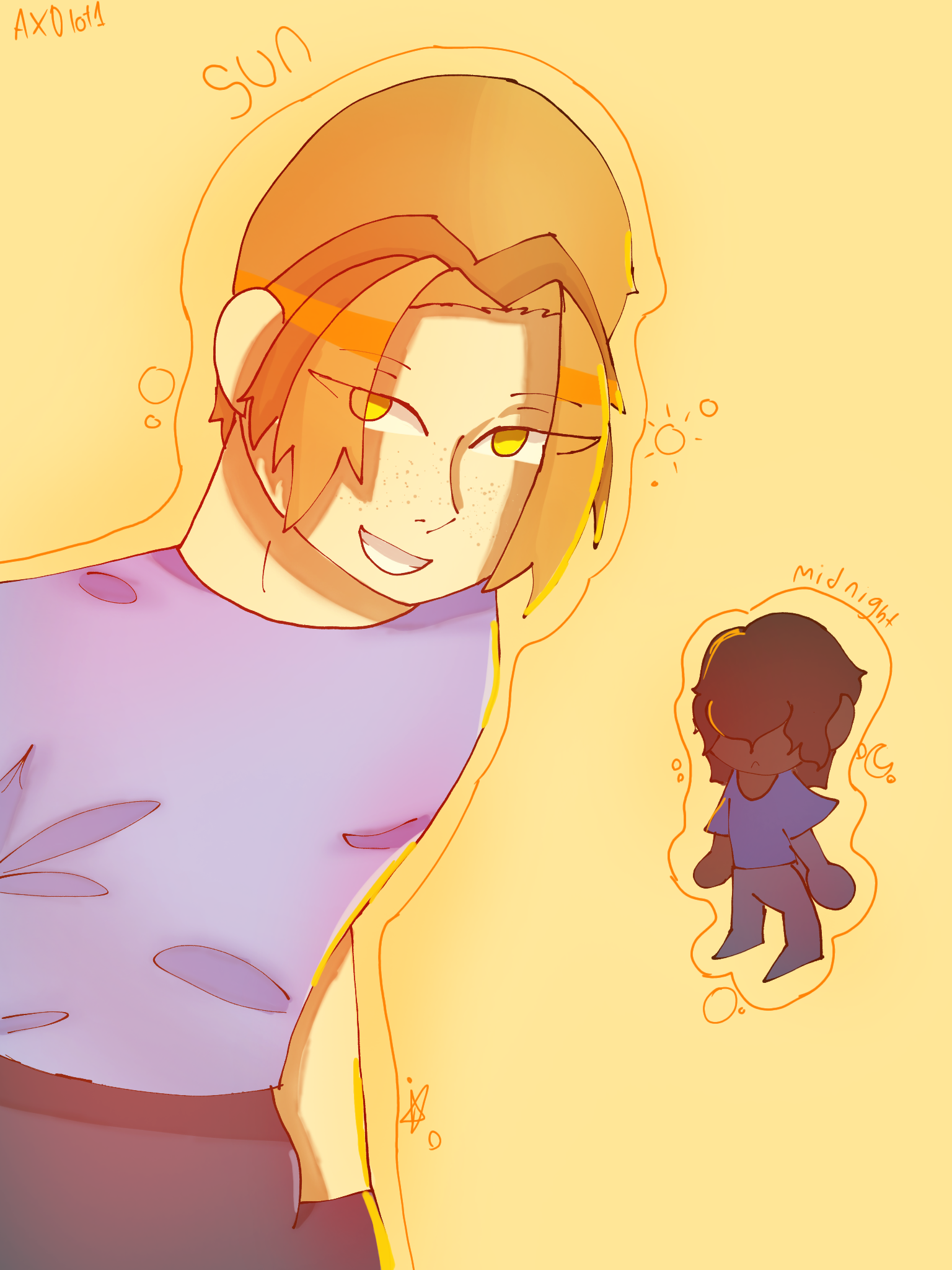 sun and midnight - ibisPaint