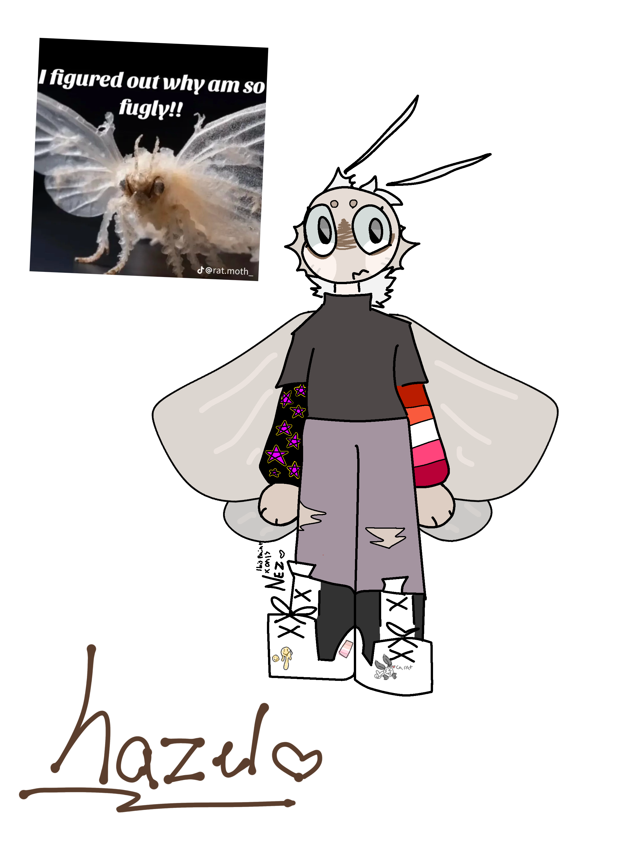 This is hazel the fugly moth - ibisPaint
